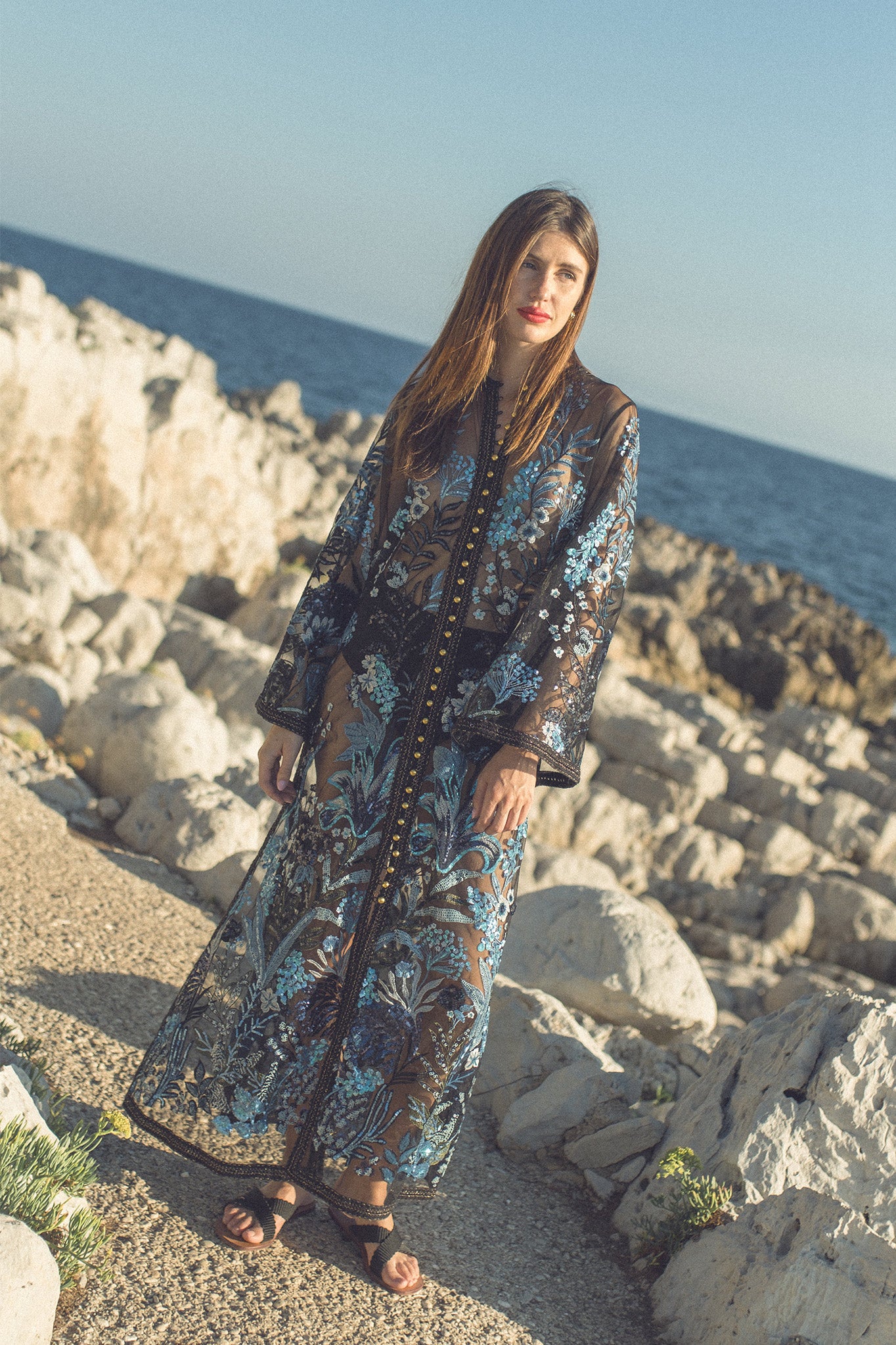 Basima Sequin Caftan – Miguelina